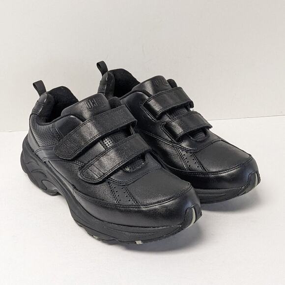 DREW | Shoes | Drew Jimmy Walking Sneakers Black Leather Mens 9 M ...